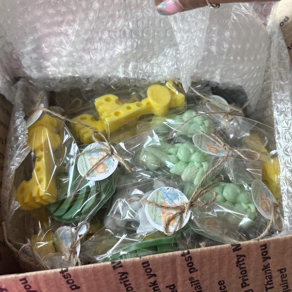 Big Safari Soap Favors - Animal Baby Shower Boy Jungle Decorations ...