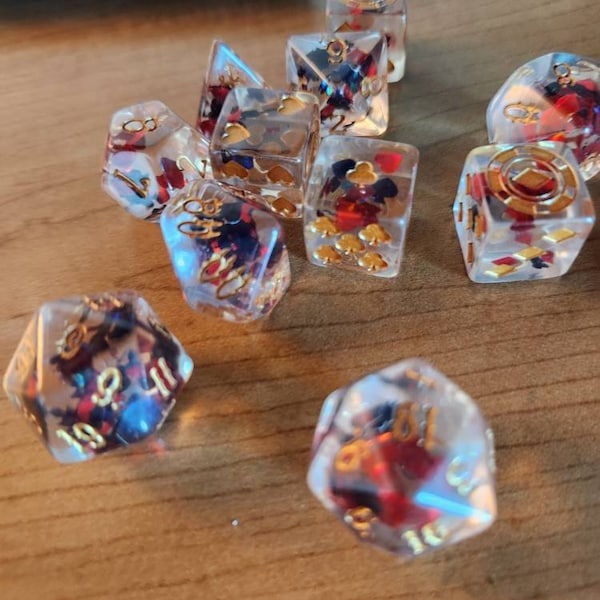 Wild West Exclusive 11 Dice Set Cowboy Gunslinger Themed DND Dice With ...