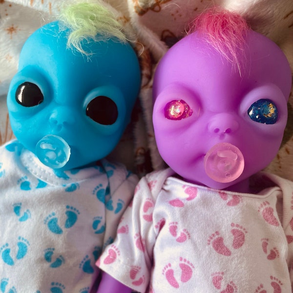 Solid Silicone Eggy Babyfantasy Babycute Creature blank or Paintedmade ...