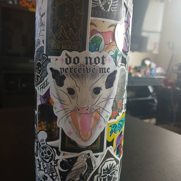 Feral Kitten Sticker | Cute Vintage Cat | Existential Dread | Funny ...