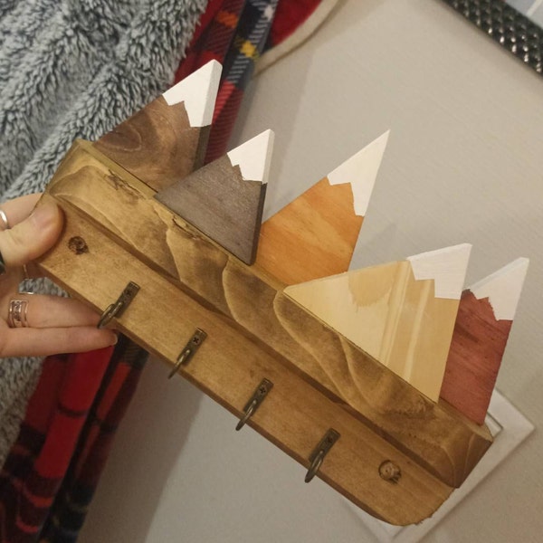 Mountain Range Key Hooks, Key Hangers, Key Racks. - Etsy