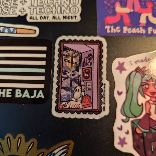 Sad Ghost Sticker | Stickers for Hydroflask | Laptop Stickers | Ghost ...