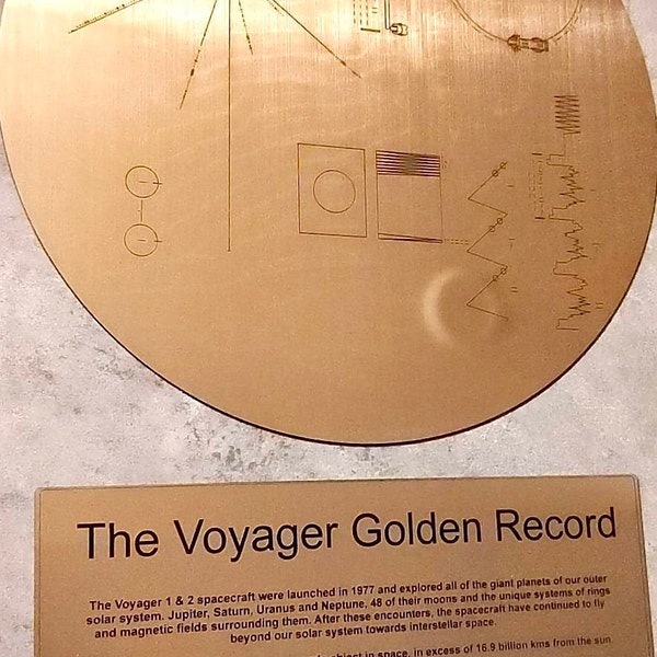 Pioneer Plaque 10/11 METAL Space Probe NASA - With Engraved Explanation ...