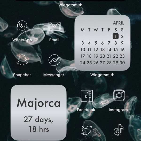 Silver Aesthetic App Icons Pack for IOS 18 iPad and Android L Wallpaper ...