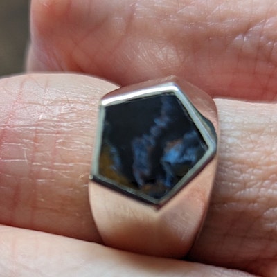 Bloodstone Ring, Natural Bloodstone Ring, 925 Sterling Silver Mens Ring ...