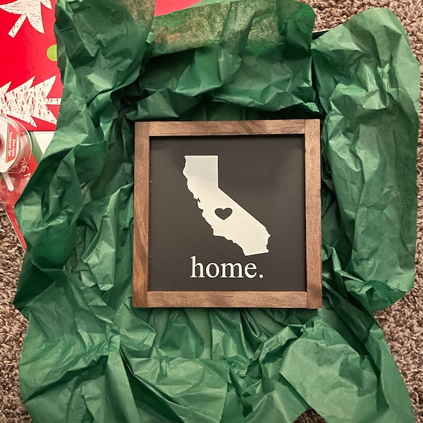 State Home Sign / Any State Available / Farmhouse Sign / Virginia Home ...