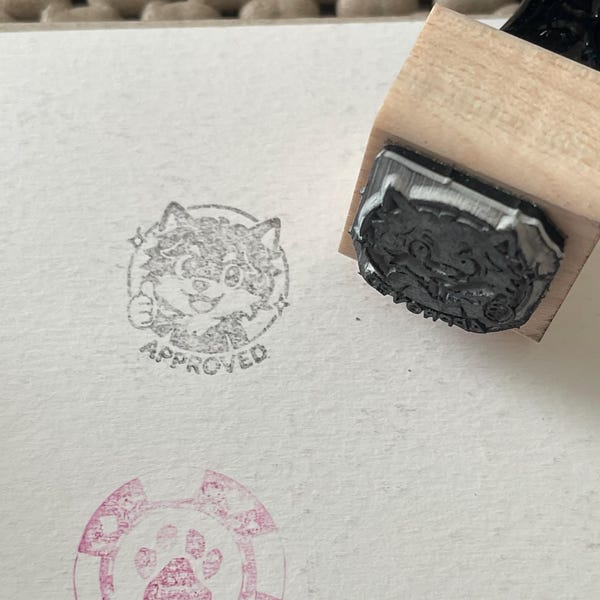Custom Character Rubber Stamp: OC, Avatar, Streamer, Planner - Etsy
