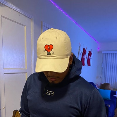 Embroidered Sad Heart Cap - Etsy