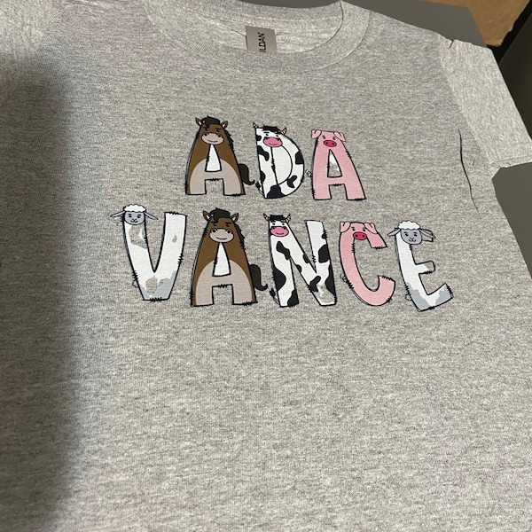 Farm Animal Doodle Letters, Horse Alphabet, Cow Alphabet PNG, Entire ...