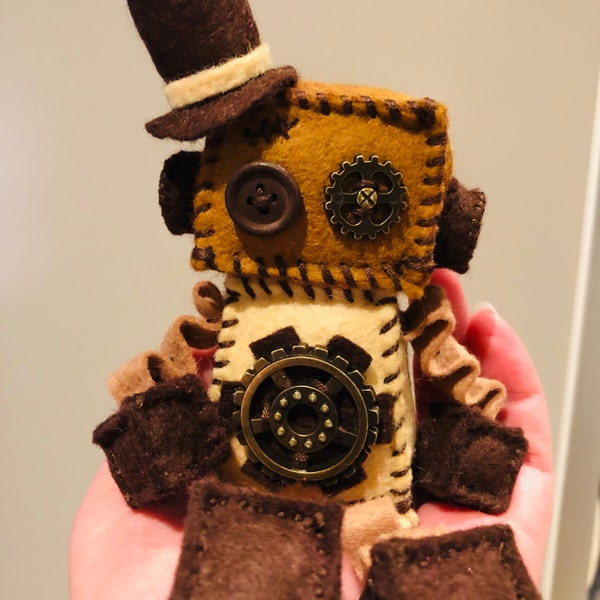 Felt Robot Plush Pattern PDF - Instant Download - DIY Stuffed Plushie ...