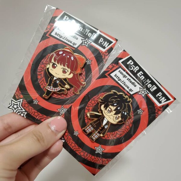 Phantom Thief Kasumi/sumire Yoshizawa "the Violet" Enamel Pin ...