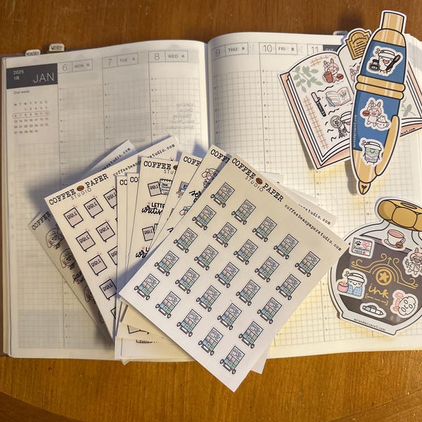 Zoom Meeting Printable Planner Stickers Hand Drawn Stickers, Planner ...