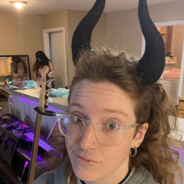 Custom Color Tall Plush Horns Costume Horns Pair of Horns Bull Horns ...