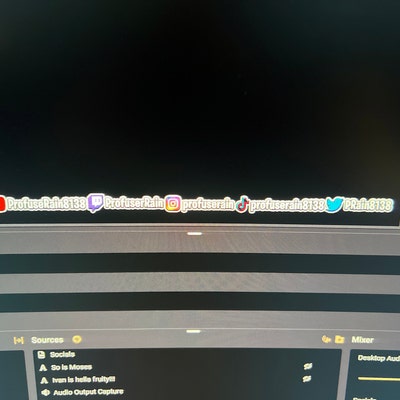 Custom Animated Name Overlay OBS, Streamlabs, Twitch, Youtube, Tiktok ...