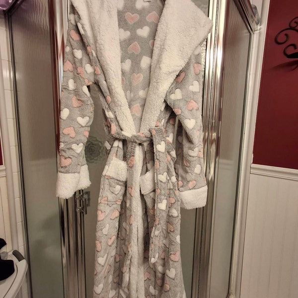 Super Plush Front Zipper Soft Robe Zipper Bathrobe Dressing Gown - Etsy