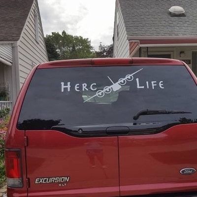 Herc Life C-130 Hercules Vinyl Car Decal - Etsy