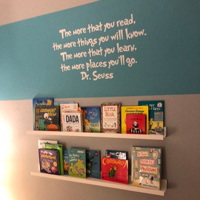 Dr. Seuss the More That You Read Vinyl Wall Decal - Etsy