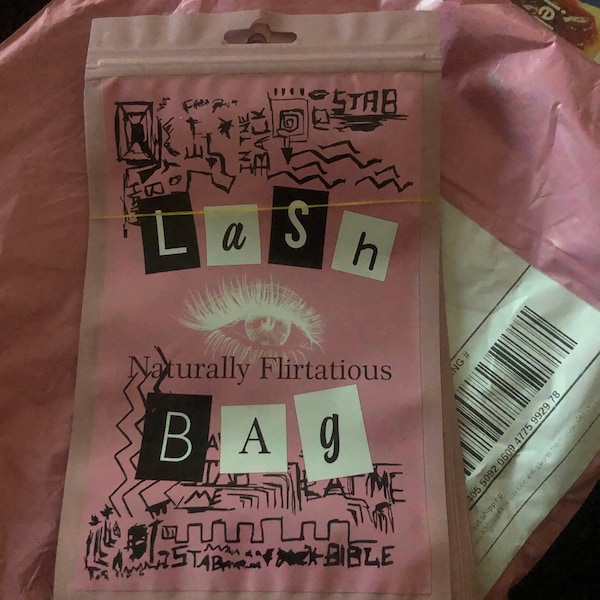 Eyelash Storage Bags for Mink Eyelash Line, Eyelash Laser Zip Bags ...