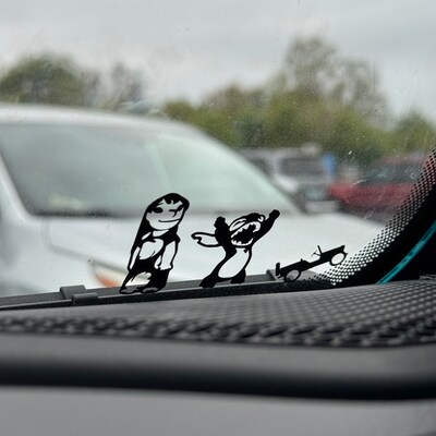 Loch Ness Monster Vinyl Easter Egg Micro Decal Windshield Chaser ...