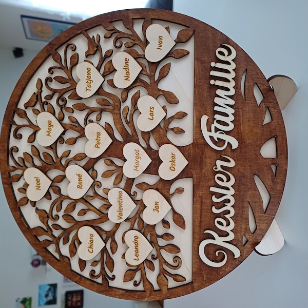 Family Tree Laser Cut Svg Files, Vector Files for Wood Laser Cutting - Etsy