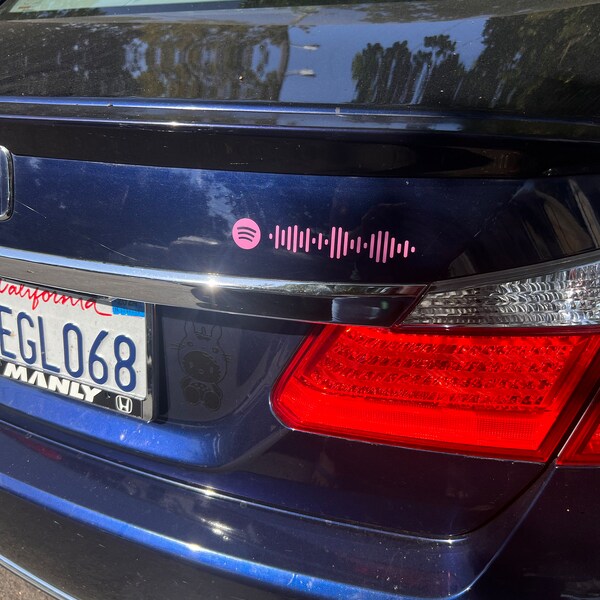 Custom Spotify Song Code Vinyl Decal Song Code Sticker Music Code Decal ...