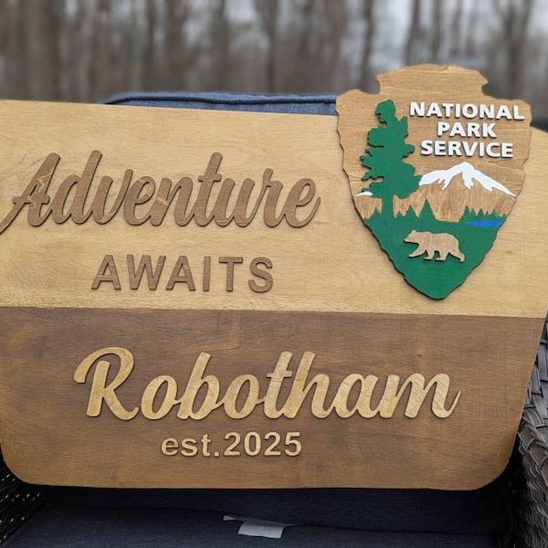 National Park Service Welcome Sign Svg, National Park Hiker Gift, NPS ...