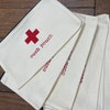 Red Embossed Metal First Aid Kit, Medical Box With Compartments ...