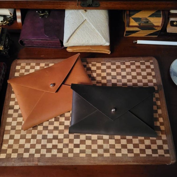 Customized Leather Envelope for Photos 4x6, Leather Case Prints 5x7 ...