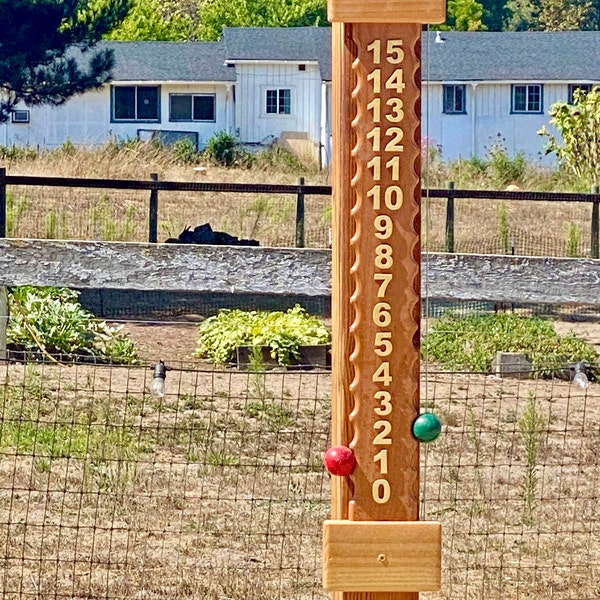 Bocce Ball Scoreboard Numbered 0-15 Vertical Design, All Things Bocce ...