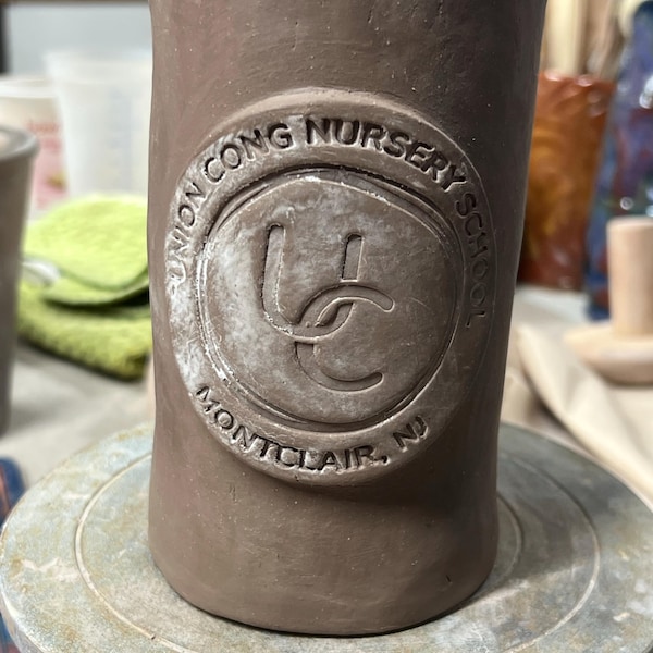 Custom Clay Stamp With Your Name, Personalized Pottery Stamp, Clay ...