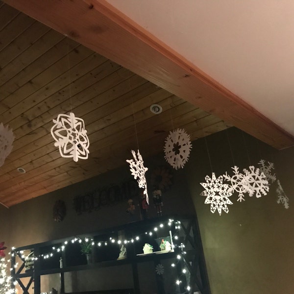 9 Paper Snowflake Patterns (advanced) PDF (digital Download) - Paper ...