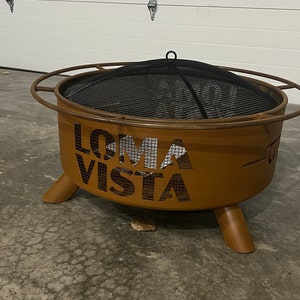 Custom Logo Fire Pit - Etsy