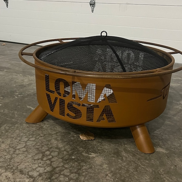 Custom Logo Fire Pit - Etsy