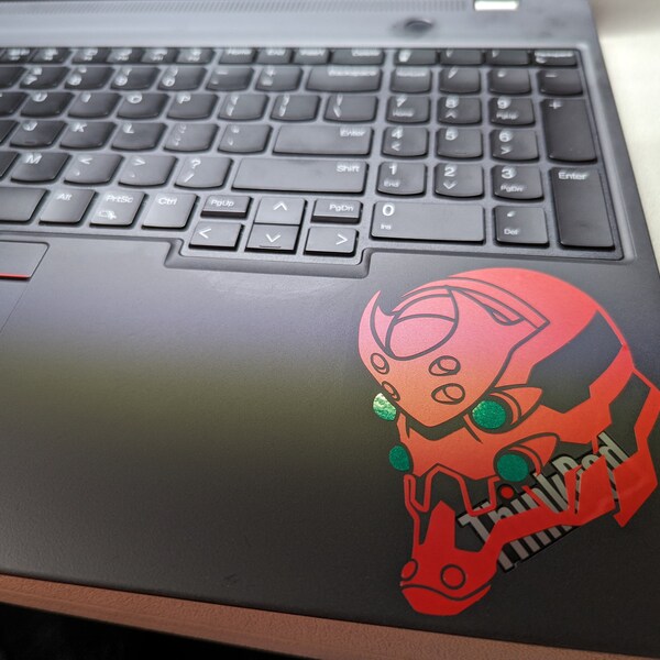 EVA Unit Head Vinyl Decal Sticker for Car With Scotlight Eye - Neon ...