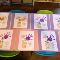 Mothers Day Handprint Art, Printable | Craft or Activity for Baby ...