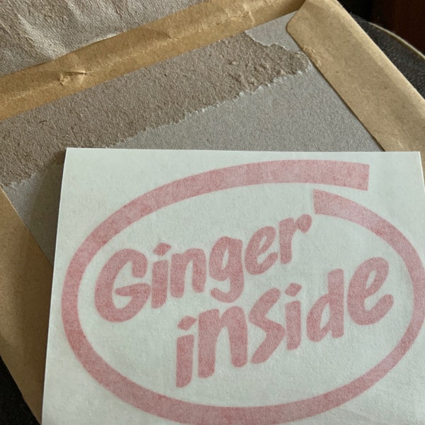 Ginger Inside Funny Car Window Sticker JDM Jap Campervan off Road Rat ...