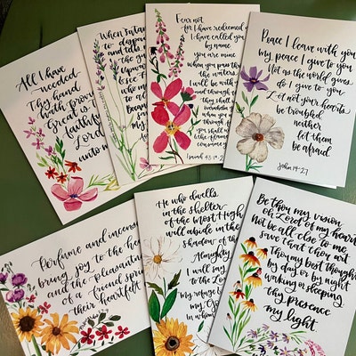 Christian Encouragement Card 8 Pack Christian Friendship Stationery ...