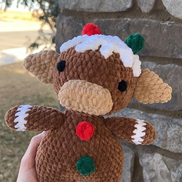 DIGITAL PATTERN: Gingerbread Cow Crochet Plushie - Etsy