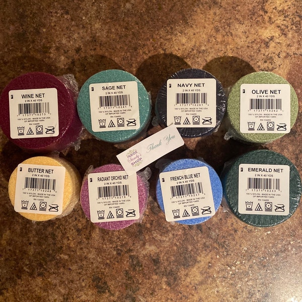 Scrubbie Netting on 40 Yard Spools - Pick Any 8 Spools Mix and Match ...