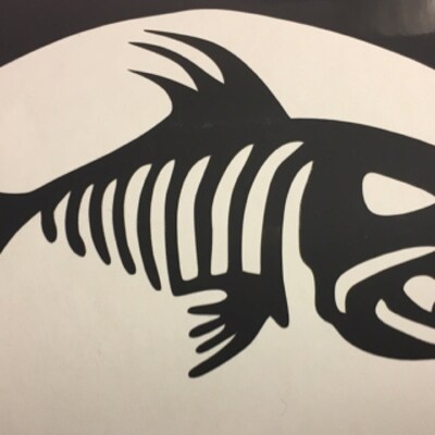 Fish Skeleton DXF and SVG Files Plasma Cutting Water Jet Laser Fishing ...