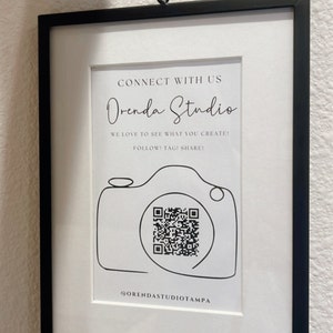 Customizable Wedding Photo Sharing Sign, Capture the Love QR Code ...