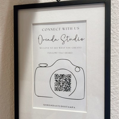 Customizable Wedding Photo Sharing Sign, Capture the Love QR Code ...