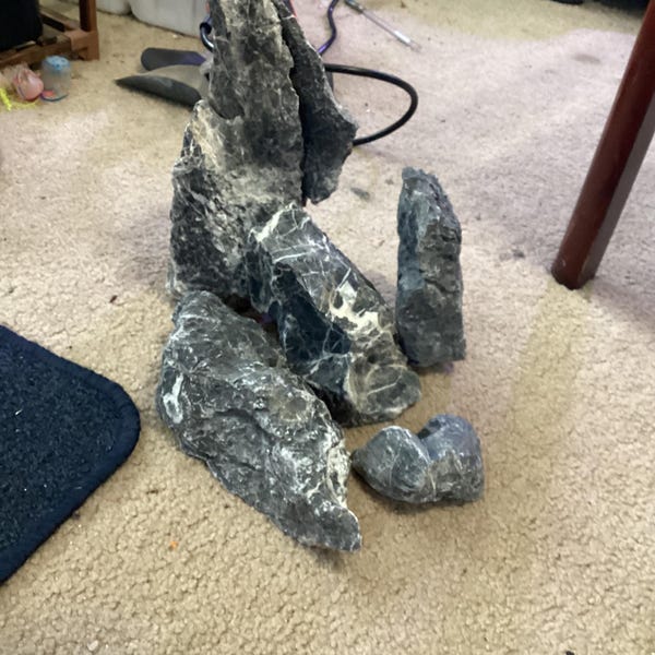 2-4 Gallon Nano Aquascape Decor SOUL CANYON Aquarium Dragon Rocks ...