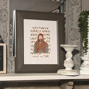 Way Maker, Miracle Worker Jesus Christ Hope Hope Jesus Print Bible ...
