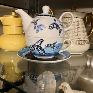 Cree First Nations Hand Beaded Light Blue 'bear Paw' Hair Barrette ...