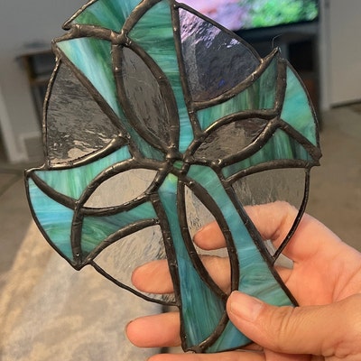 Celtic Cross Stained Glass Pattern PDF - Etsy