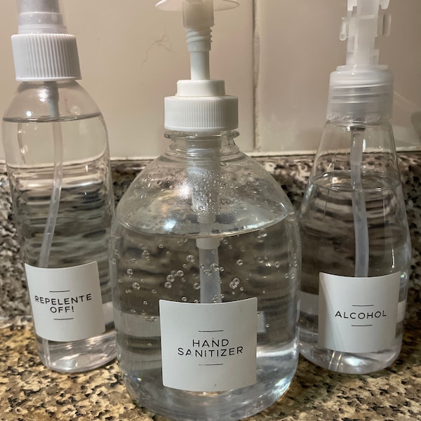 Minimalist Modern Kitchen, Bath, and Utility Labels • Waterproof and ...