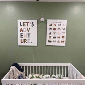 Neutral Alphabet Poster ABC Print Printable Educational Wall - Etsy