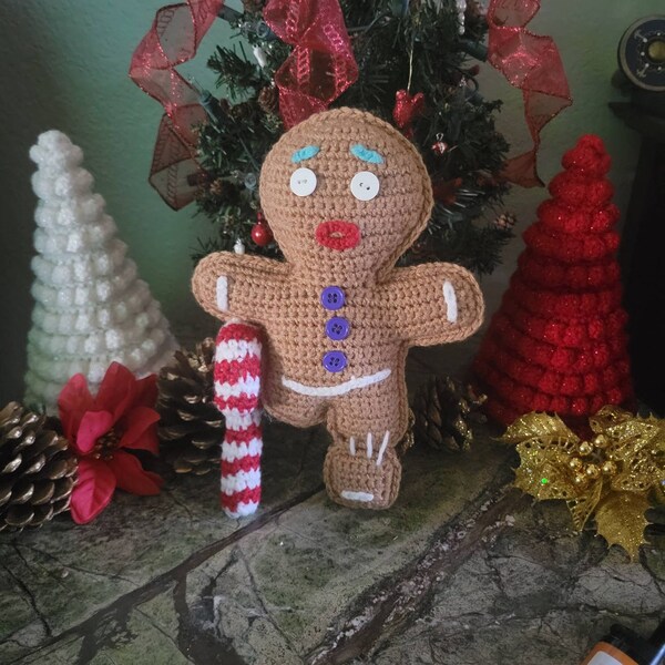 Gingerbread Man Amigurumi Crochet Pattern (PDF) - Etsy