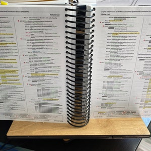 2-sided Medical Coding Rotating Book Carousel Stand Wood Cooking ...